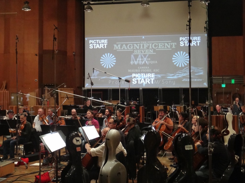 THE MAGNIFICENT SEVEN: Composer Simon Franglen takes James Horner for a ...